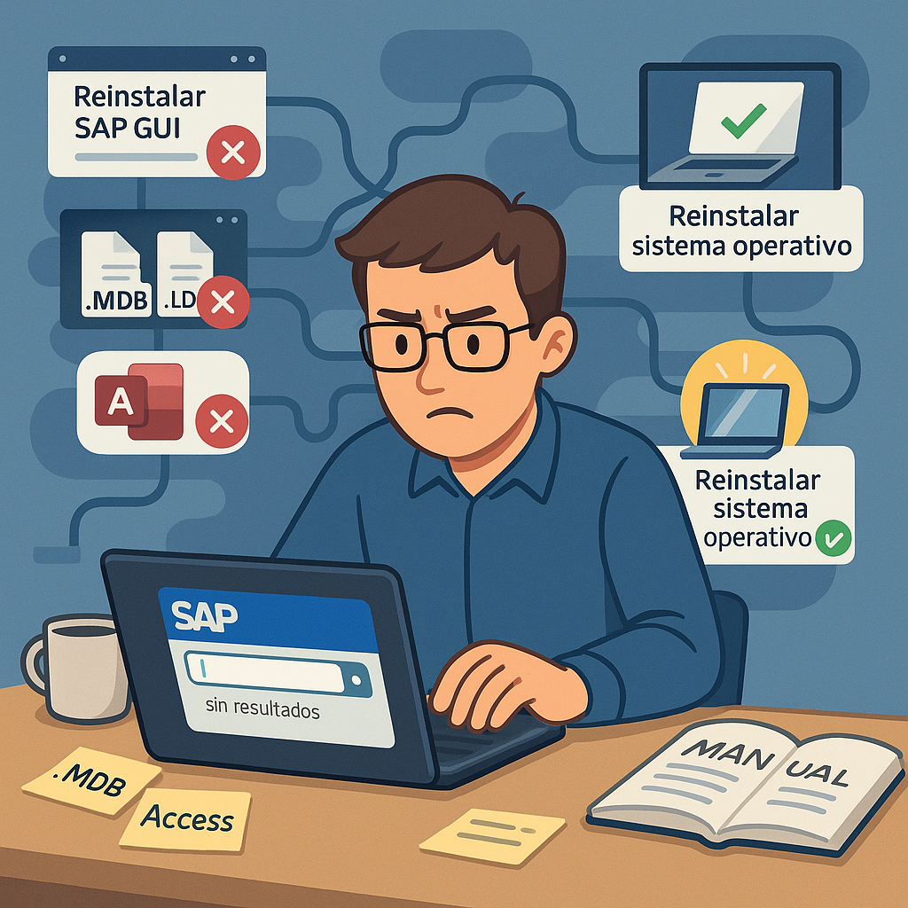 Pérdida del historial de SAP GUI - Antonio Mejias